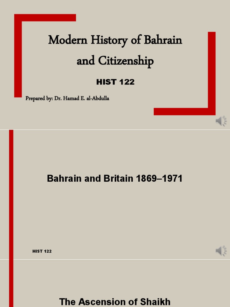 HIST122 English 9 | PDF | Bahrain | Government