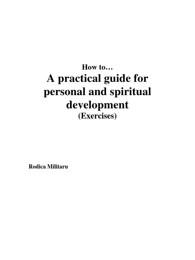 A Practical Guide For Personal and Spiritual Development | PDF ...