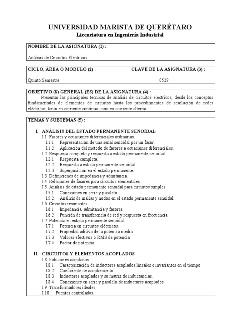 1 Analisis De Circuitos Electricos Descargar Gratis Pdf Análisis