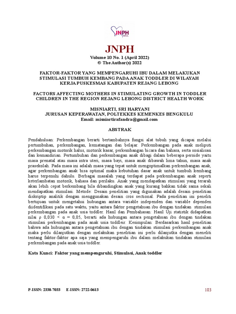 P Issn 2338 7033 E Issn 2722 0613 Pdf