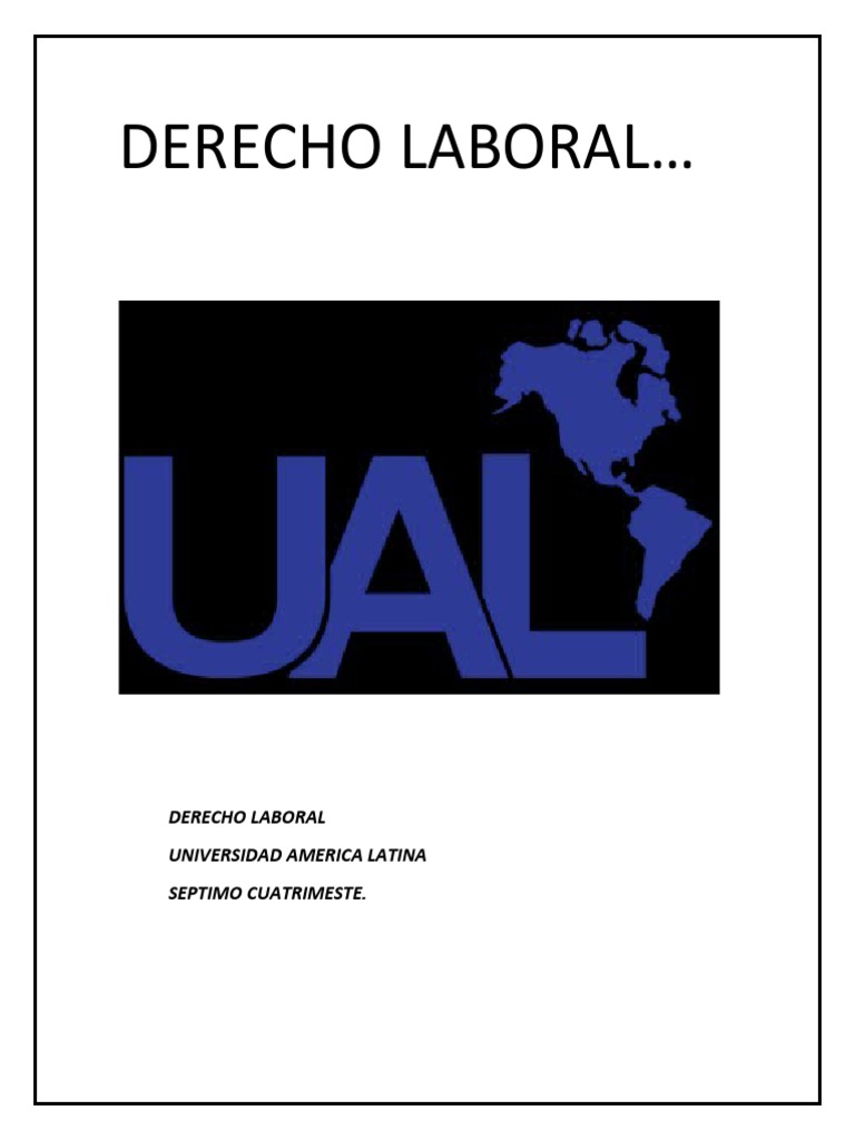 Derecho Laboral 1 | PDF | Derecho laboral | Relaciones laborales