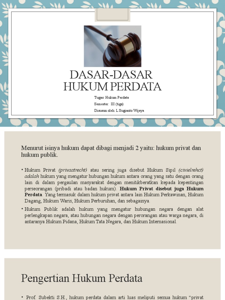 Resume Hukum Perdata | PDF