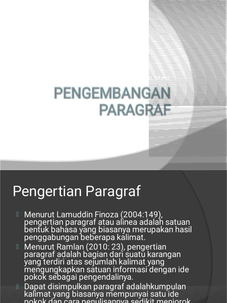 Pengembangan Paragraf | PDF