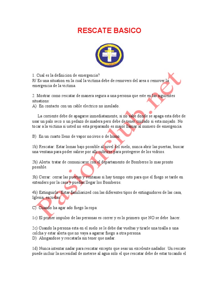 Rescate Basico | PDF
