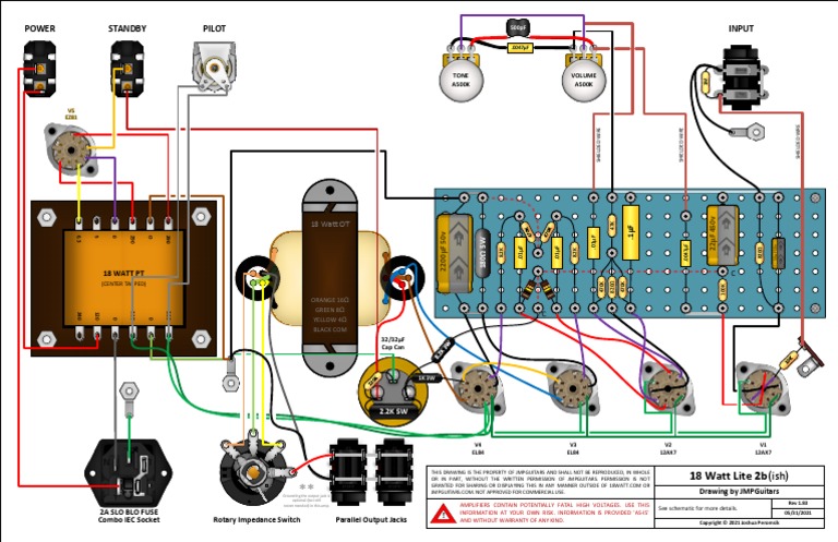 JMPGuitars 18 Watt Lite 2b Layout | PDF | Electric Power | Electronic ...