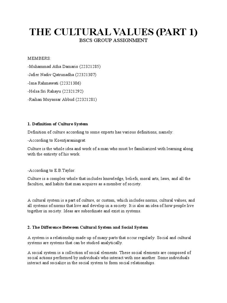 Understanding Cultural Values Systems | PDF | System | Psychology