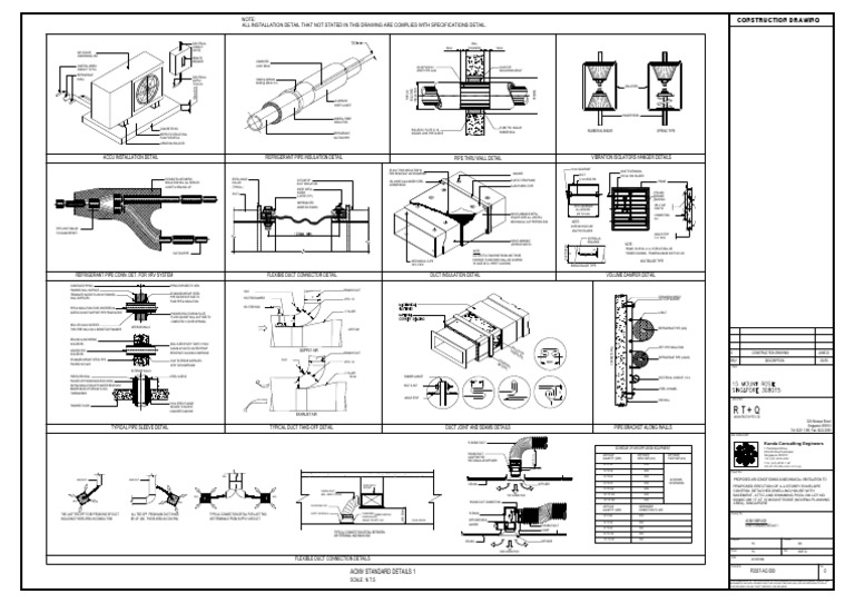 Construction Drawing: All Installation Detail That Not Stated in This ...