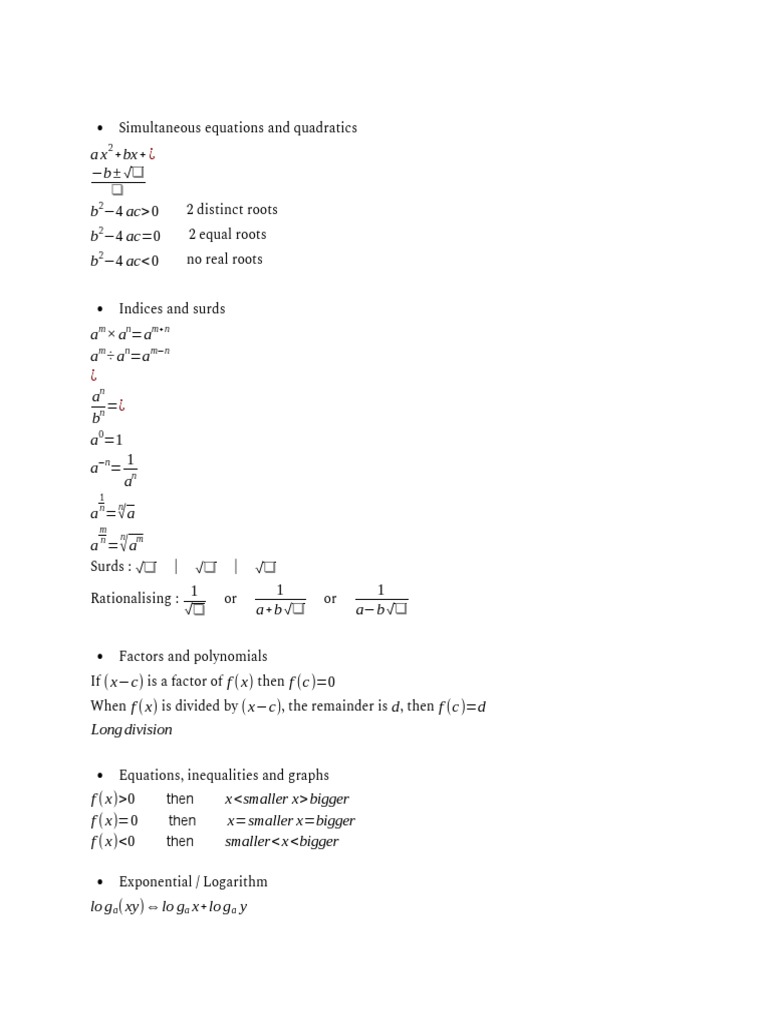 AddMath Formula Sheet | PDF | Trigonometric Functions | Mathematics