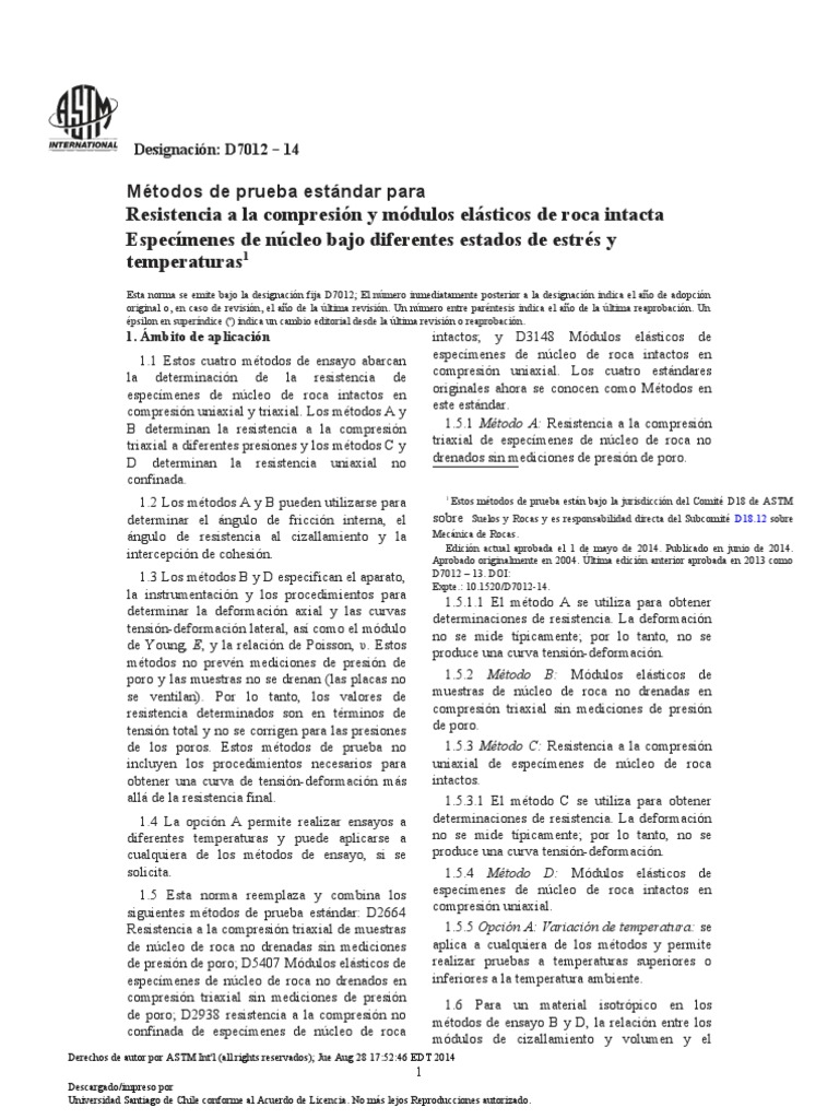Astm D7012 14 Español | PDF | Resistor | Elasticidad (Física)