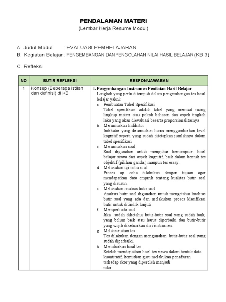 LK - Resume Modul 4 KB 3 | PDF