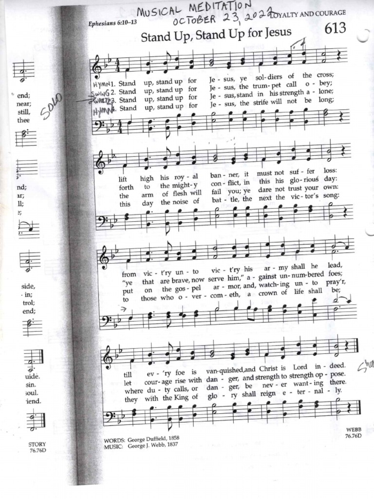Stand Up SHEETMUSIC | PDF