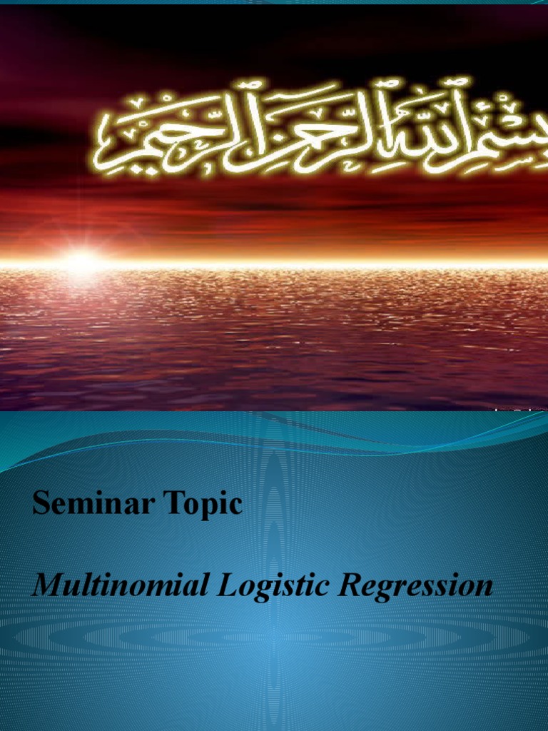 Multinomial Logistic Regression-2 | PDF | Logistic Regression | Regression Analysis