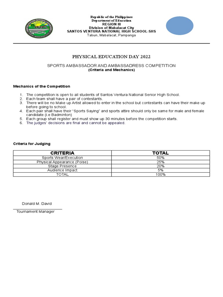 Criteria and Mechanics Muse and Escort | PDF