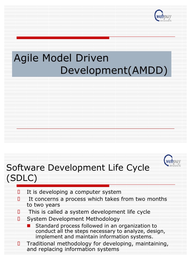 Agile Model Driven Development (AMDD) | PDF | Agile Software Development | Software Development ...