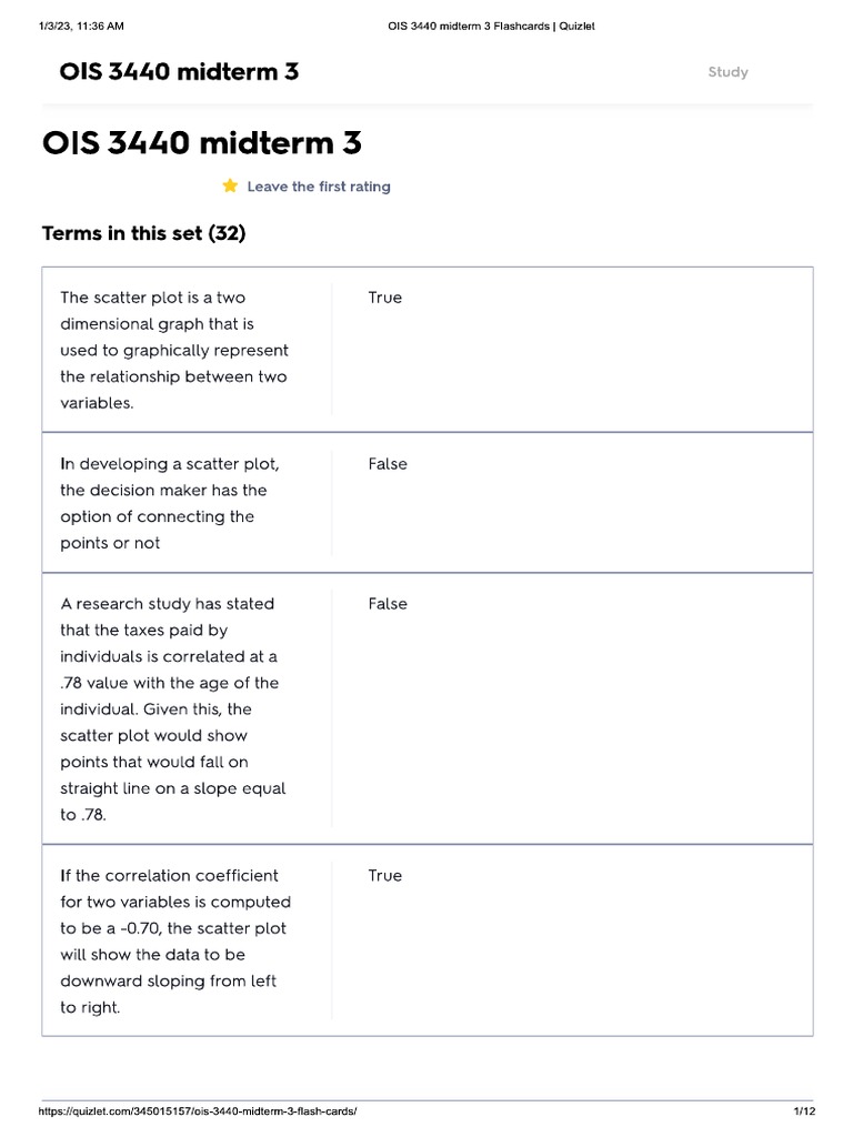 Quizlet-Midterm 3 | PDF