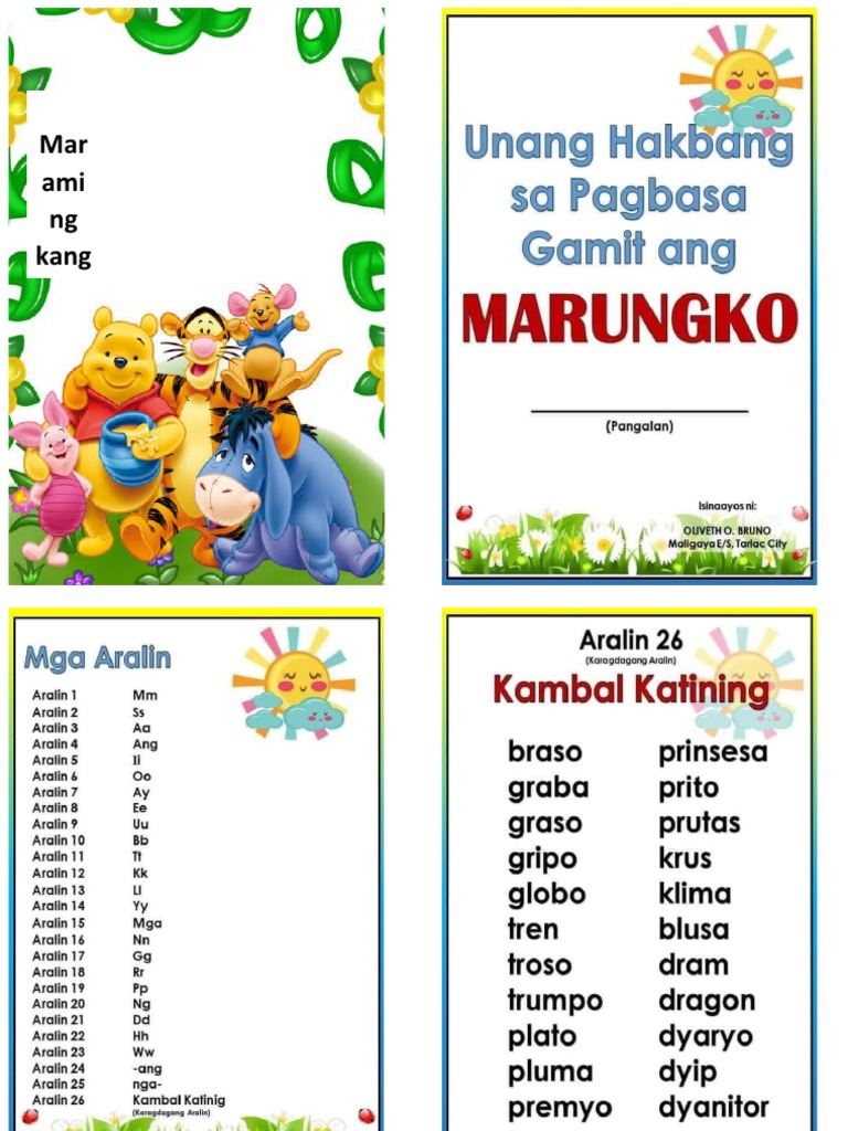 Marungko Booklet | PDF