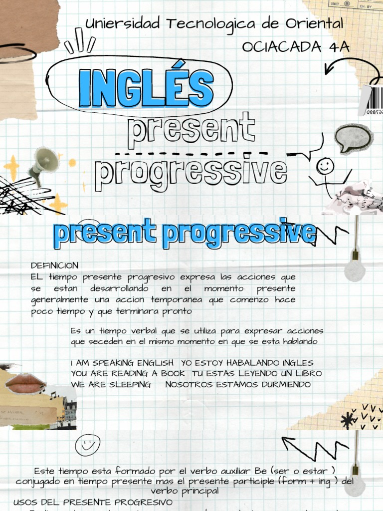 Present Progressive | PDF | Verbo | Tipología Lingüística