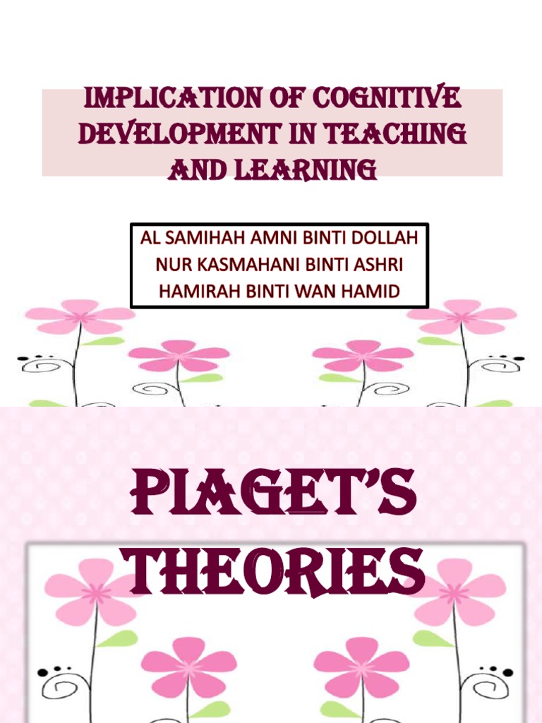 Implication of Cognitive Development in Teaching and Learning | PDF | Teaching Method | Teachers