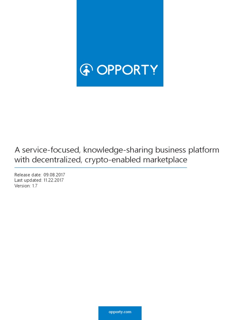 Opporty WP | PDF | Cryptocurrency | Arbitral Tribunal