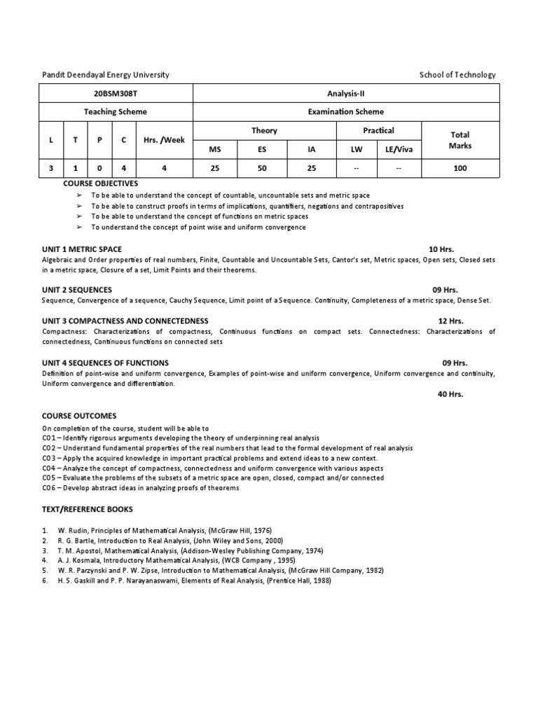 Analysis - II | PDF | Real Analysis | Mathematical Analysis