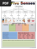 My Five Senses Labels | PDF