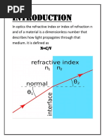 Physics-Investigatory To Find The Refractive Indices of (A) Water (B ...