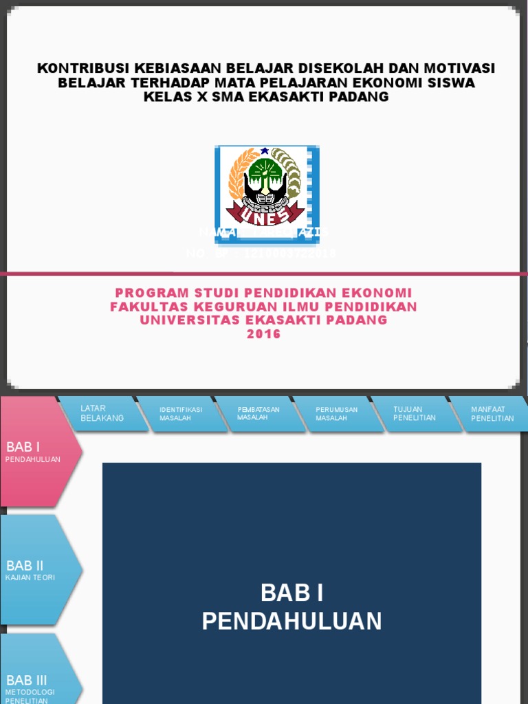 Contoh Power Point Seminar Proposal 2022 | PDF