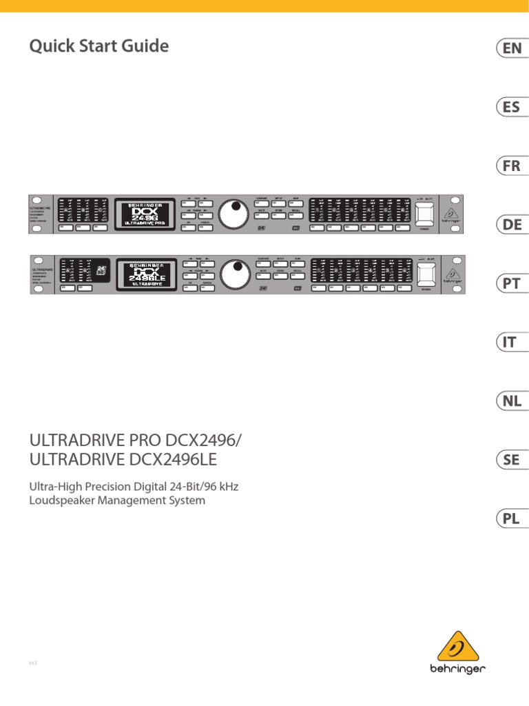 Dcx2496le-Dcx2496 QSG WW | PDF | Electricidad | Ingenieria Eléctrica