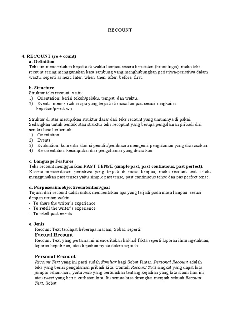 Longer Texts Recount | PDF