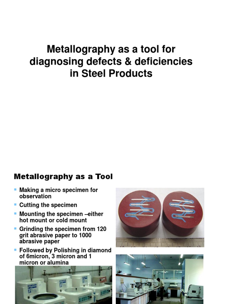 Diagnosing Steel Defects with Metallography | PDF | Rolling ...