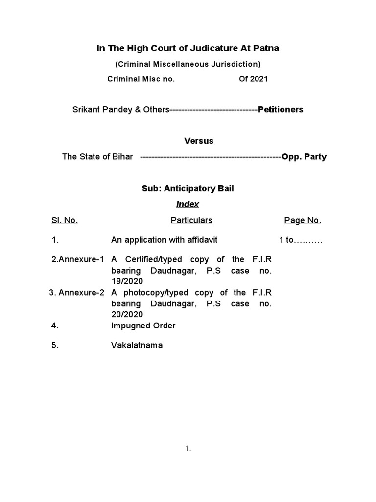 Srikant Pandey Affidavit and Bail | PDF | Bail | Criminal Justice Srikant Pandey Affidavit and Bail | PDF | Bail | Criminal Justice