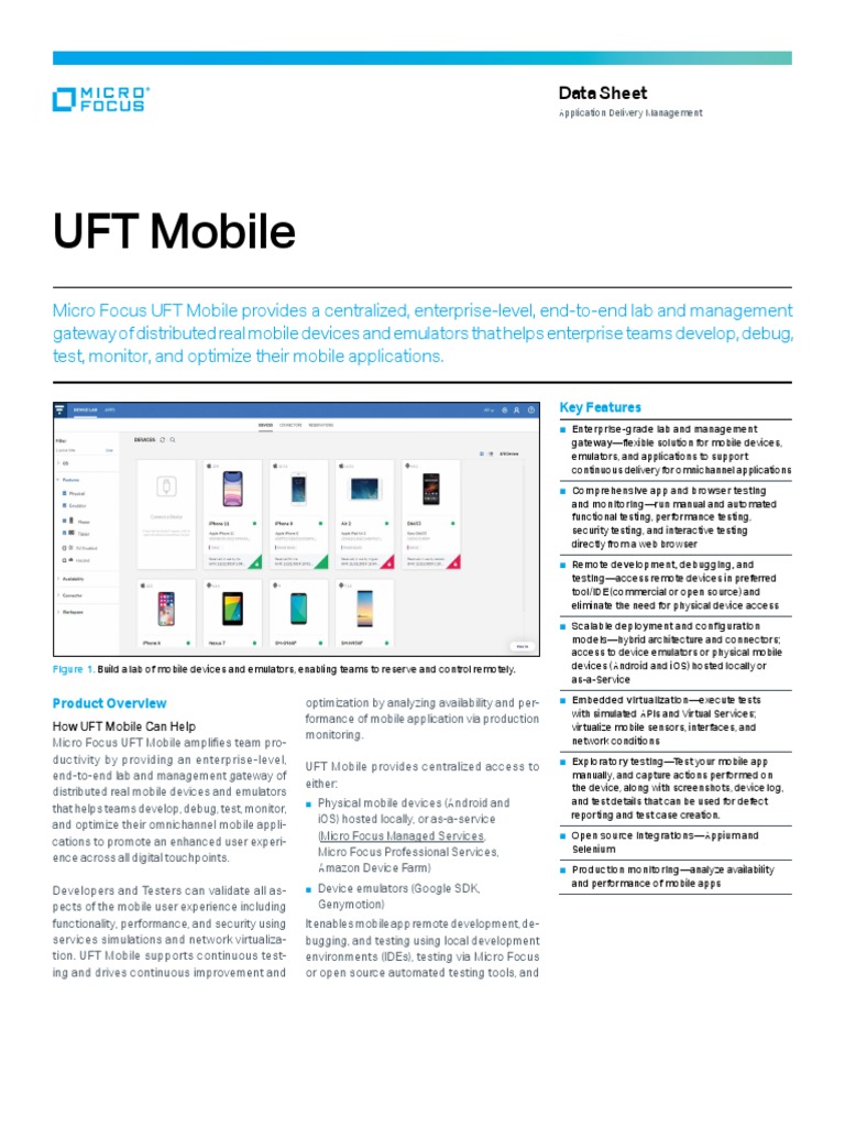 Uft Mobile Pdf Mobile App Application Software
