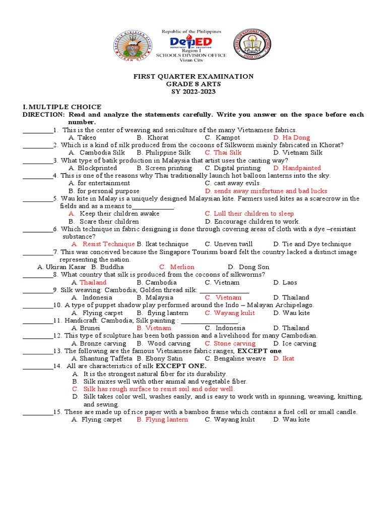 First Quarter Examination | Download Free PDF | Sexual Orientation | Physical Fitness