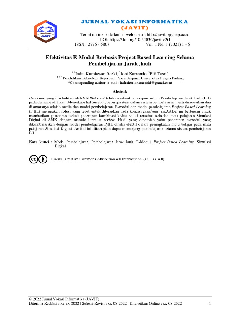 Modul PJBL | PDF