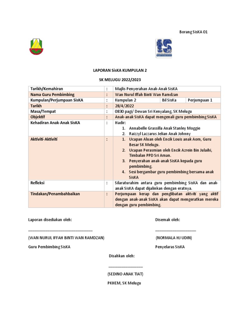 Laporan SisKA 1 | PDF