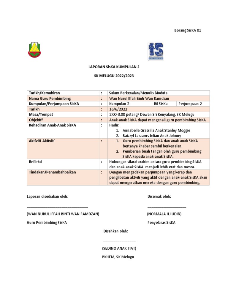 Laporan SisKA 2 | PDF