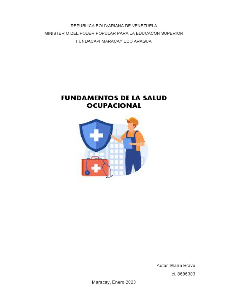 Fundamentos de La Salud Laboral | PDF | Seguridad y salud ocupacional | Higiene Ocupacional