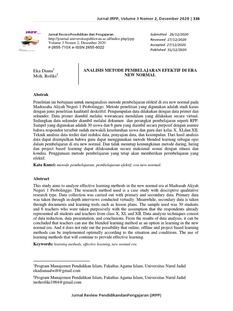 METODA PEMBELAJARAN EFEKTIF | PDF