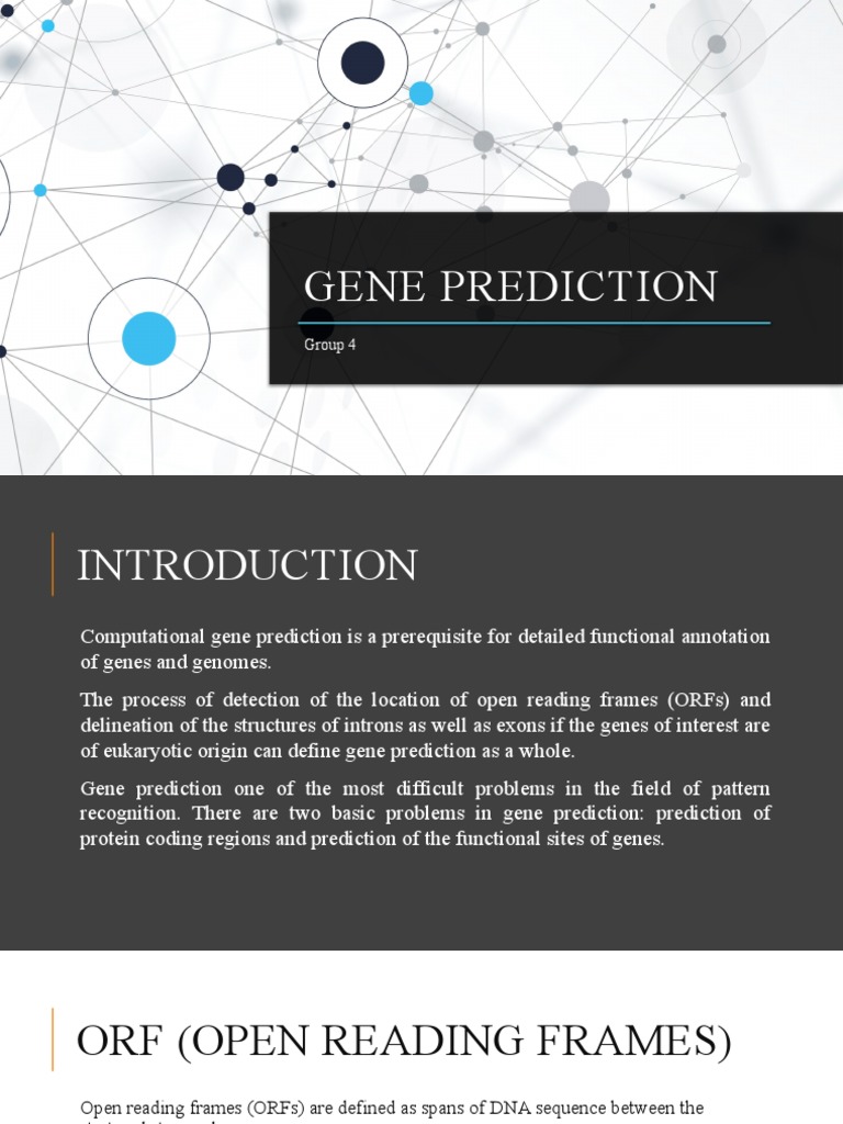 Gene Prediction | PDF | Open Reading Frame | Gene