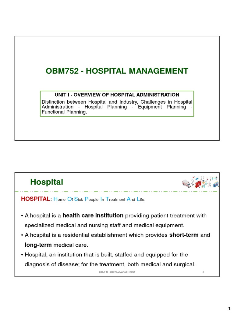 Obm752 HM Unit 1 200929024942 | PDF | Hospital | Nursing