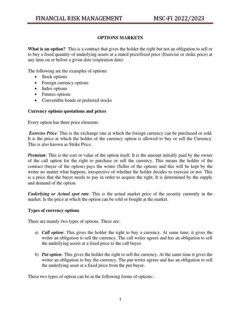 Options MSCFIÂ DECÂ 2022 | PDF | Option (Finance) | Put Option