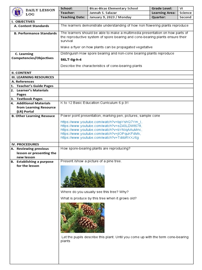 Lesson Plan in Science 6 | PDF | Learning | Cognition