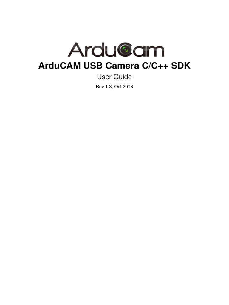 Arducam Usb Camera C/C++ SDK: User Guide | PDF | Pointer (Computer ...