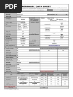 Personal Data Sheet CS Form No. 212 Revised 2017 | PDF | Government ...