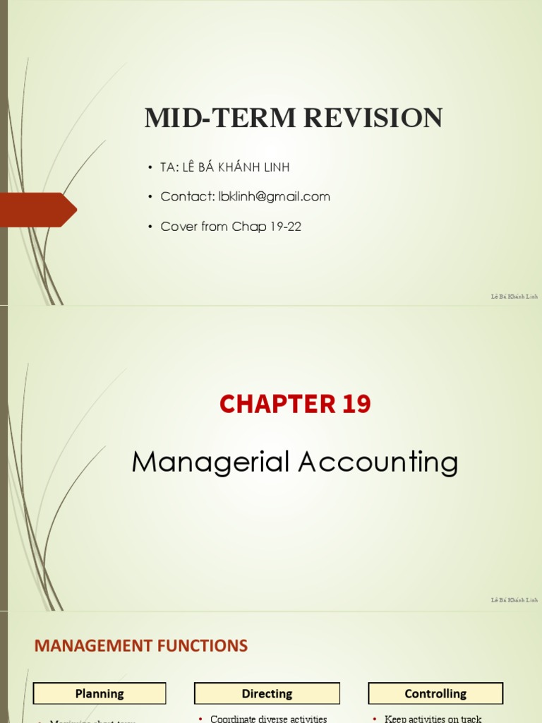 Ma - Mid-Term Revision - Khanh-Linh Le Ba | PDF | Financial Services ...