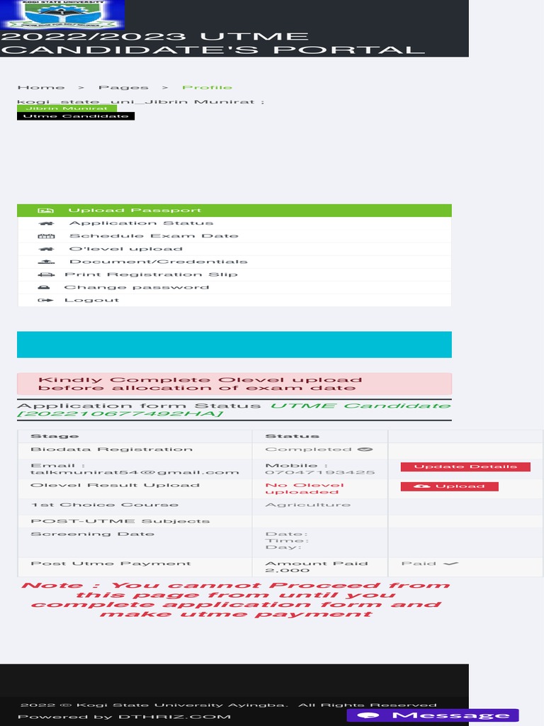 App - Form - Kogi State | PDF