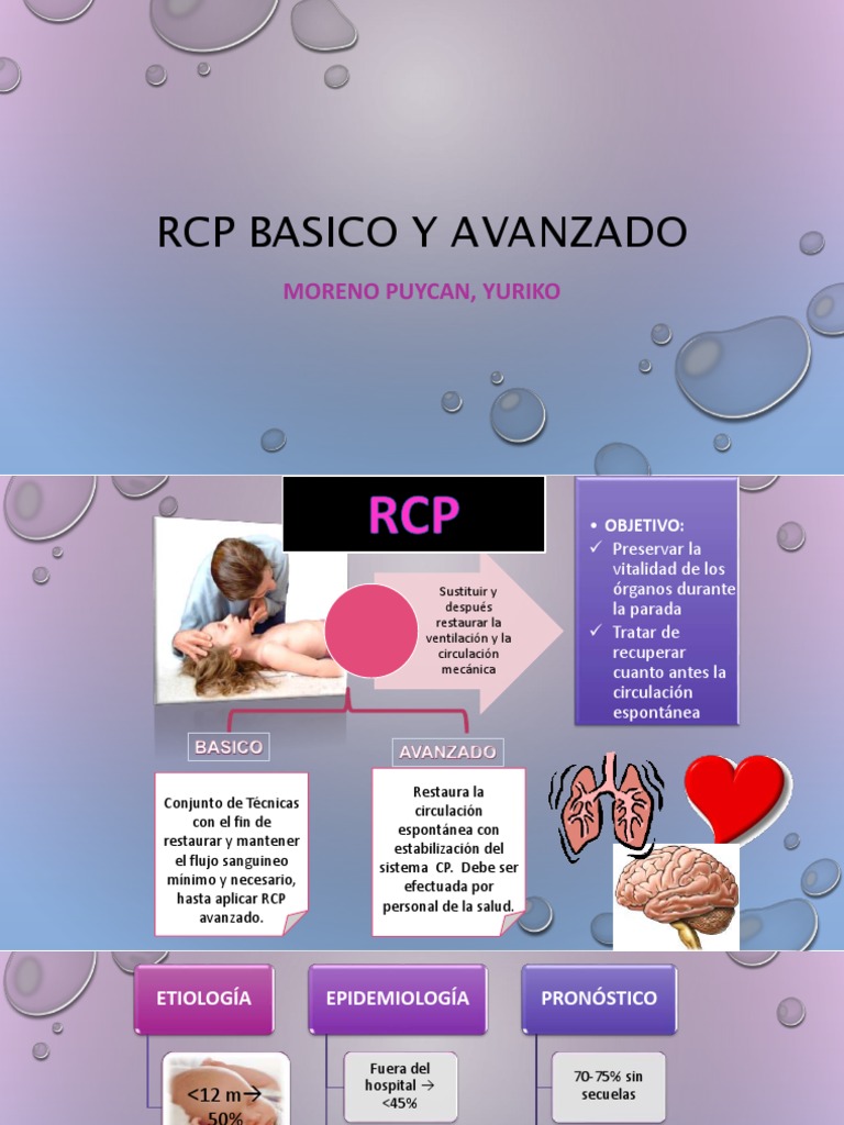 RCP Básico y Avanzado: Guía Esencial | PDF | Reanimación cardiopulmonar ...