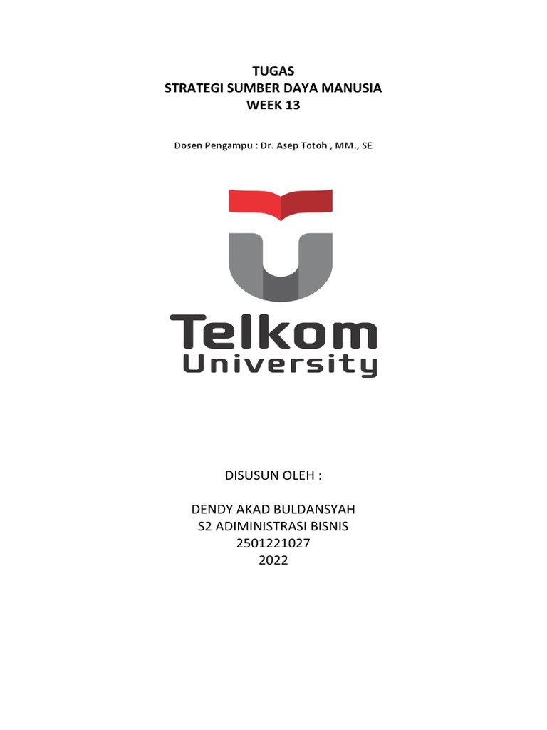 Tugas SDM Dendy Week 13 | PDF