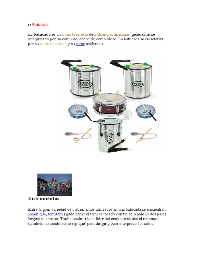 Ritmo: Estilo Repetitivo | PDF | Las artes escénicas | Instrumentos ...