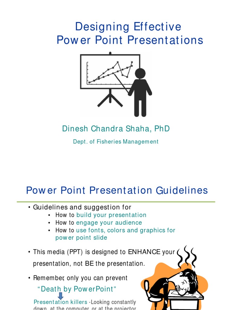 Lecture 3 Desiging Effective Power Point Presentation DR Dinesh | PDF ...